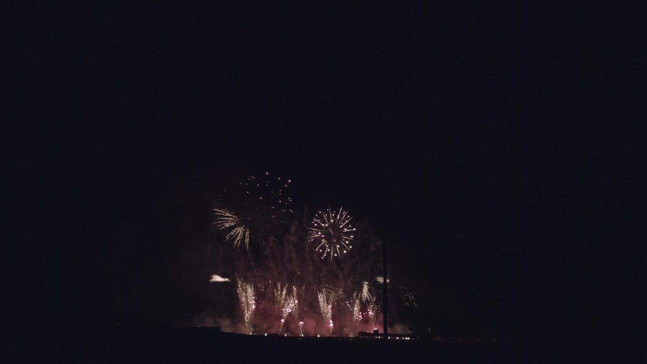 fireworks shooting into air on dark night - Slow Motion | ClipStock