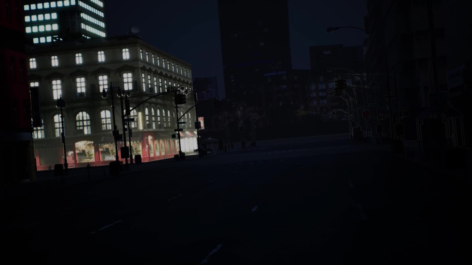 Ascending buildings 3D animation of citywide blackout downtown | ClipStock