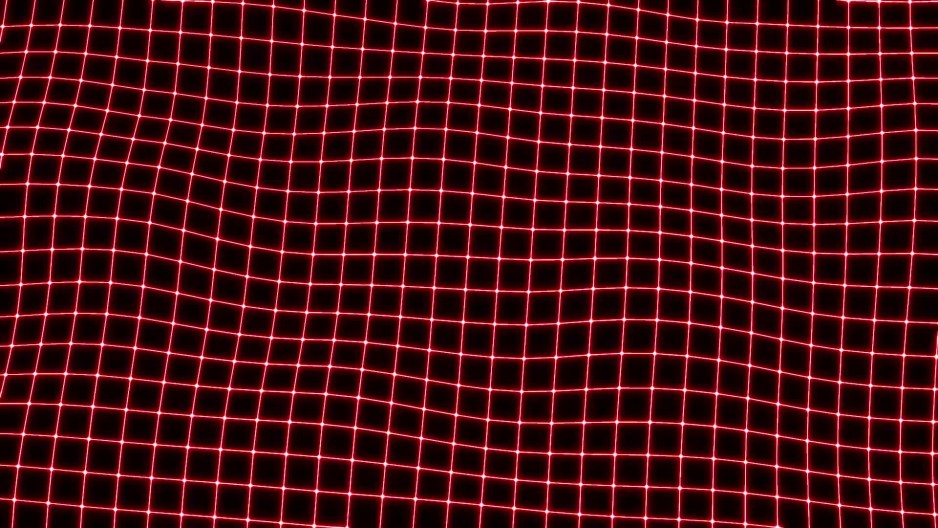 Red wireframe wave animated | ClipStock
