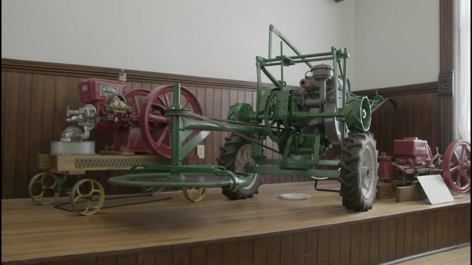 Old fashioned farming equipment on display | ClipStock